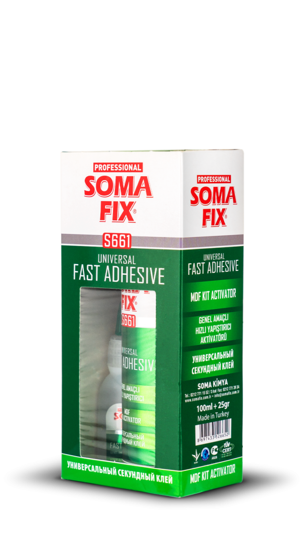 Somafix 400 100 ml Somafix Süper Hızlı Yapıştırıcı Şok Çift Komponentli ...